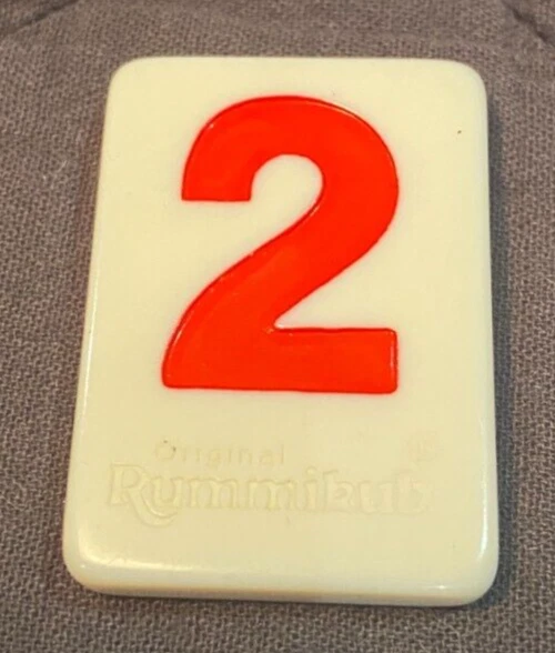 PRESSMAN LARGE NUMBER Rummikub Replacement Tile #2 Red $11.11 - PicClick CA