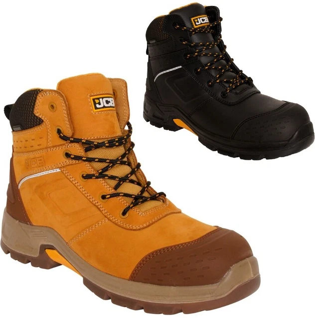 JCB FASTRAC MENS Waterproof Composite Toe Cap Midsole Safety Work Shoes ...