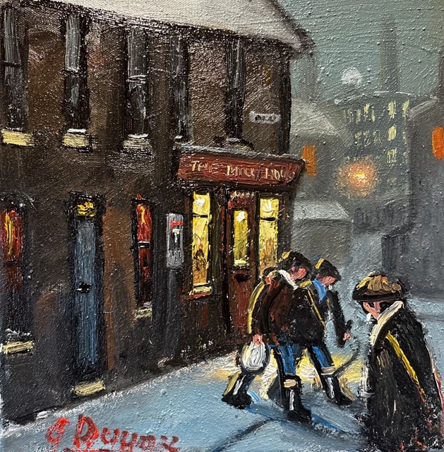 JAMES DOWNIE 30x30 Cm Original Oil Painting Christmas Eve £69.08 ...
