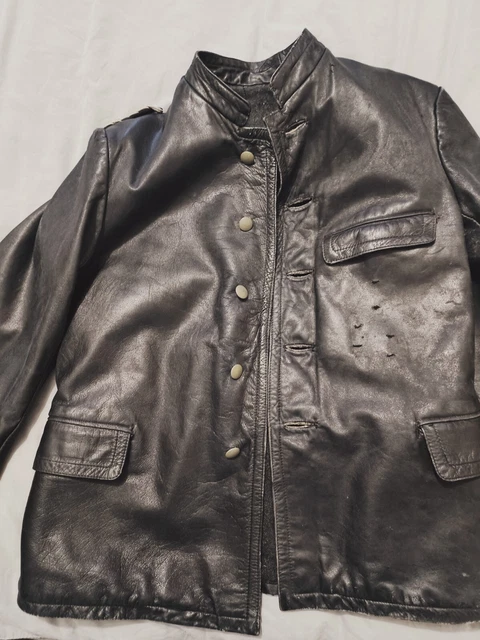 ORIGINAL WW2 GERMAN Kriegsmarine Leather Jacket Panzer £399.95 ...