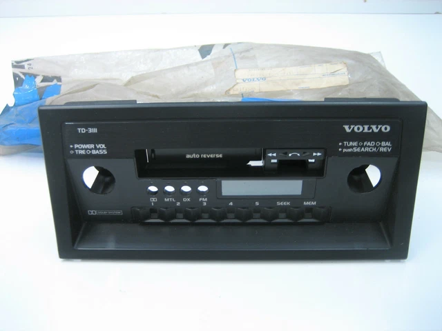 VOLVO 740 760 780 TD-3111 Radio Cassette Stereo Faceplate NOS AM FM ...