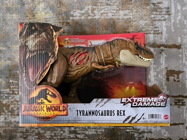 JURASSIC WORLD DOMINION Extreme Damage Tyrannosaurus Rex Figure T Rex ...