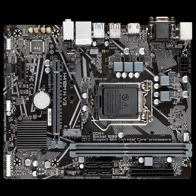 GIGABYTE H410M H V3 Motherboard Socket 1200/H510 DDR4 S-ATA 600 ...