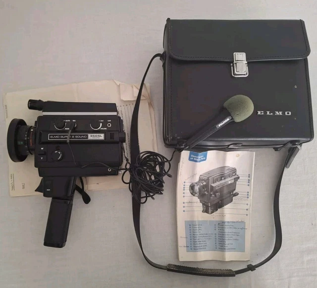 ELMO SUPER 8 Sound 350 SL Macro Sacoche ELMO micro FUJICA Made In Japan ...