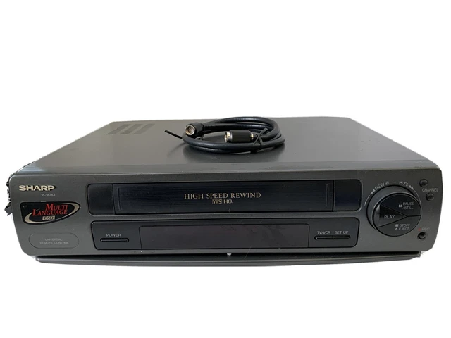 SHARP VC-A343U VHS HQ VCR Player / Recorder High Speed Rewind No Remote ...