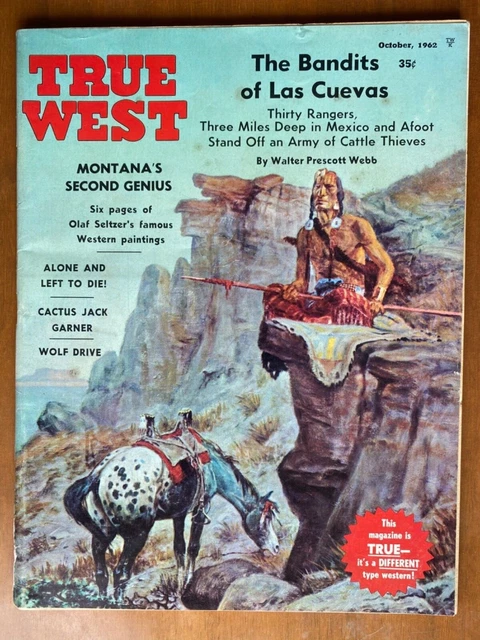 VINTAGE TRUE WEST Magazine, October 1962. Native American Cover Art. £5 ...