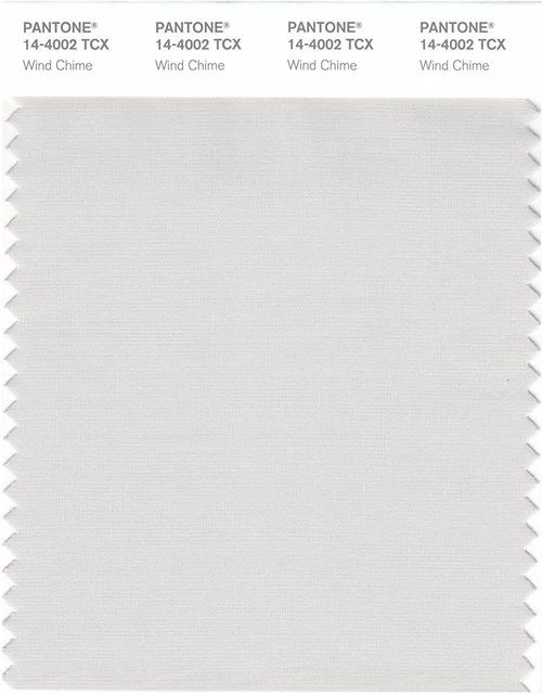 CARTE D'ÉCHANTILLON COULEUR Pantone Smart 14-4002X, carillon de vent ...