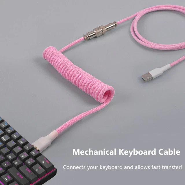 3M MECHANICAL KEYBOARD Coiled Cable Detachable Mechanical Keyboard ...