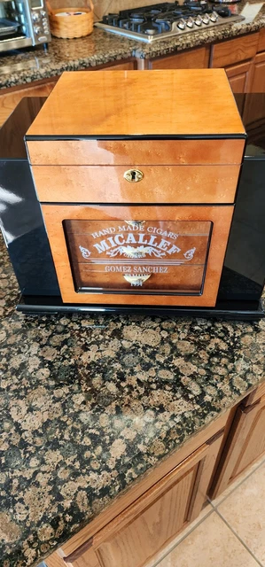 MICALLEF DESKTOP CIGAR Humidor 200 Count with side storage $225.00 ...