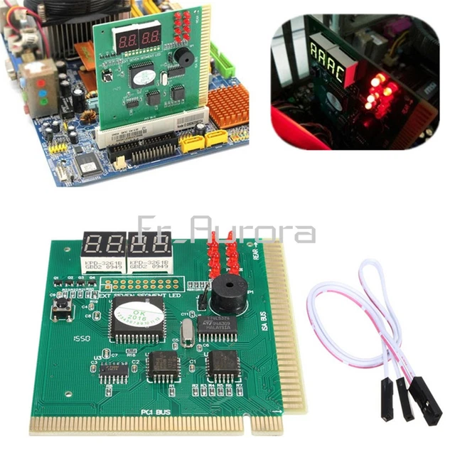 PC MOTHERBOARD ANALYSIS Diagnostic Card 4-Digit LED PCI/ISA POST Code ...