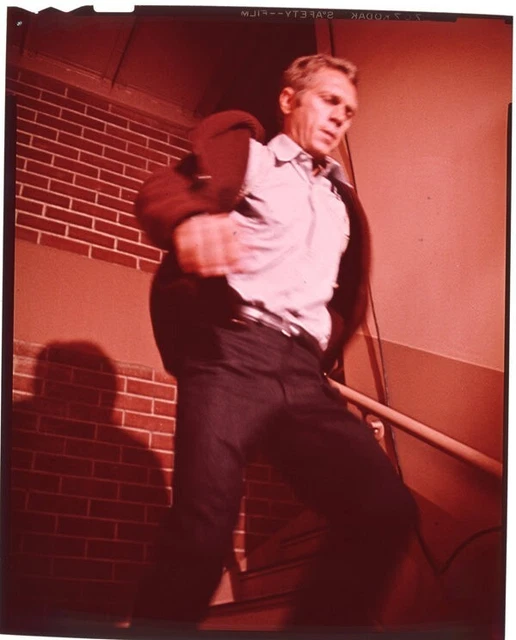STEVE MCQUEEN BULLITT Course Chase Scène Original 4x5 Transparence ...