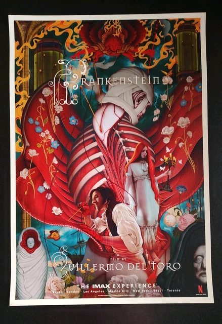 ORIGINAL LIMITED EDITION Frankenstein IMAX Poster 2025 Guillermo del ...