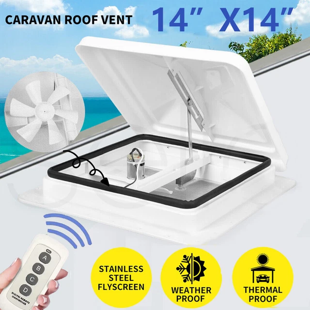 ROOF VENTILATION FAN Camper Van Motorhome RV Caravan Skylight Vent ...