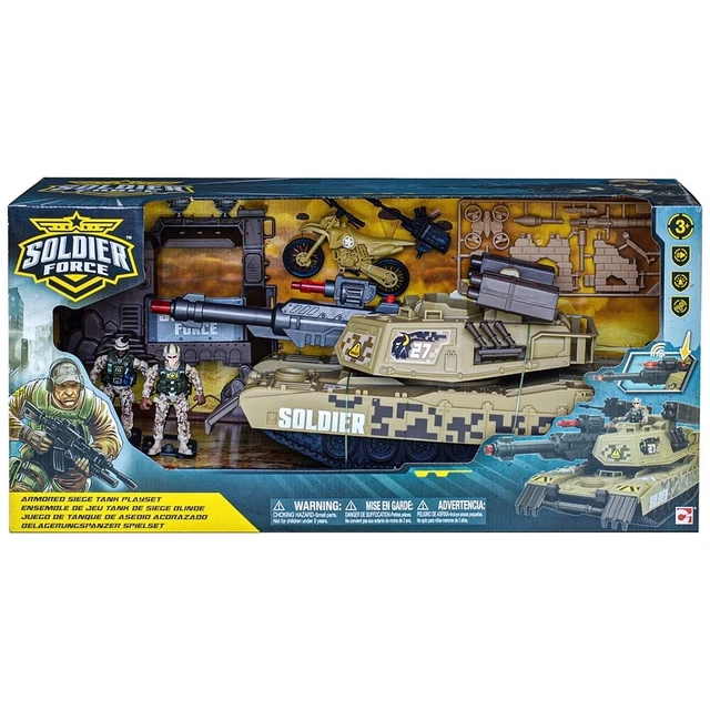 SOLDIER FORCE ARMORED Siege Tank Playset Brand New £46.99 - PicClick UK