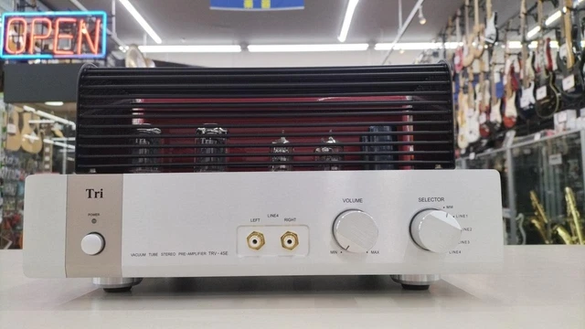 TRIODE TRV-4SE CONTRÔLE Amplificateur Tube Phono Eq Usé Avec 3 Sorties ...