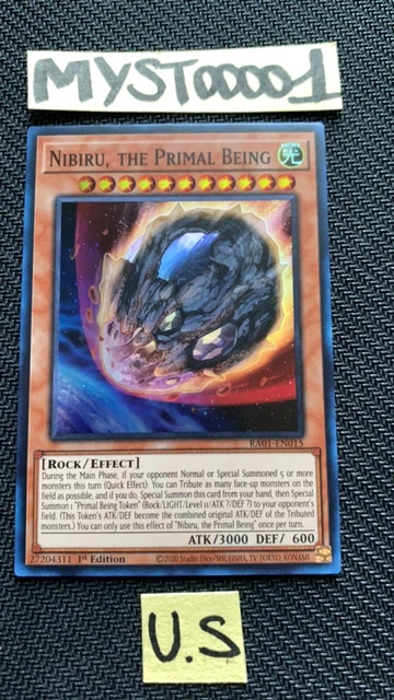 CARTE YU-GI-OH! NIBIRU The Primal Being RA01-EN015 US Ultra Rare Neuf NM EUR 4,50 - PicClick FR