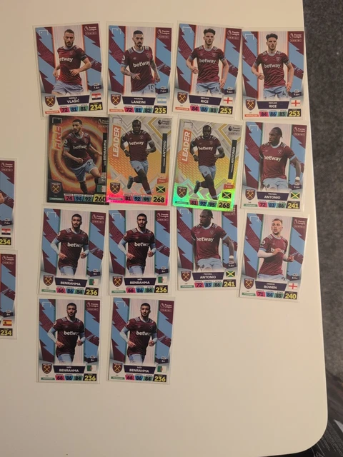 WEST HAM UNITED bundle from the official Panini Adrenalyn XL 2023/24 80 ...