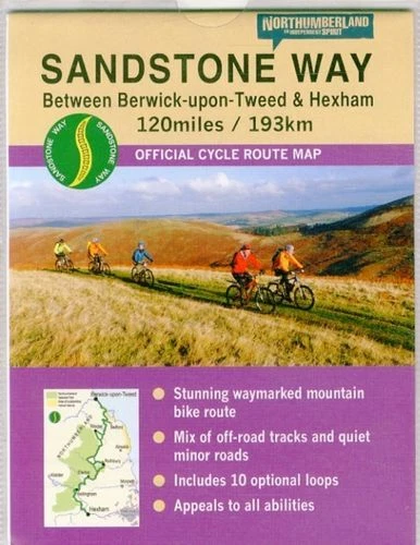 SANDSTONE WAY CYCLE Route Map - Northumberland GBB English Liddle Ted ...