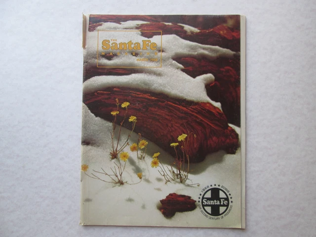 THE SANTA FE MAGAZINE March 1968 Issue RARE RAILROAD COLLECTIBLE Trains ...