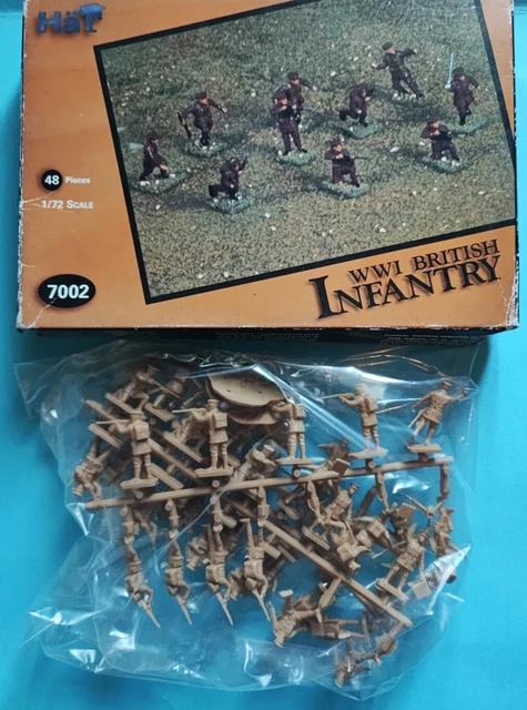 BOÎTE NEUVE SOLDATS Hat Réf 7002 British Infantry WW1 Figurines Airfix ...