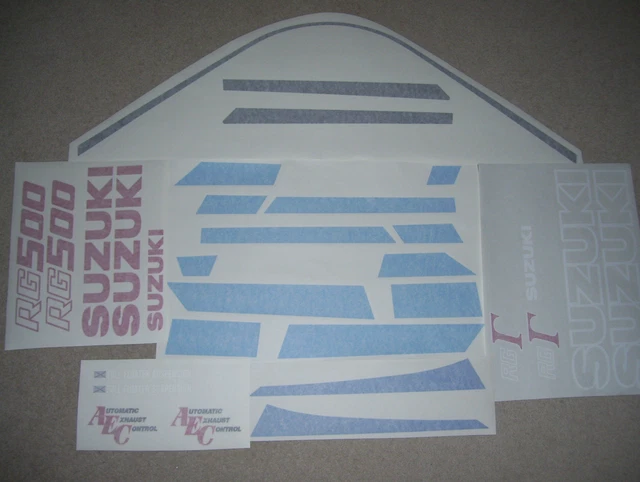 SUZUKI RG500 RG400 Paintwork Restoration Decal Set Mark 1 £129.99 ...