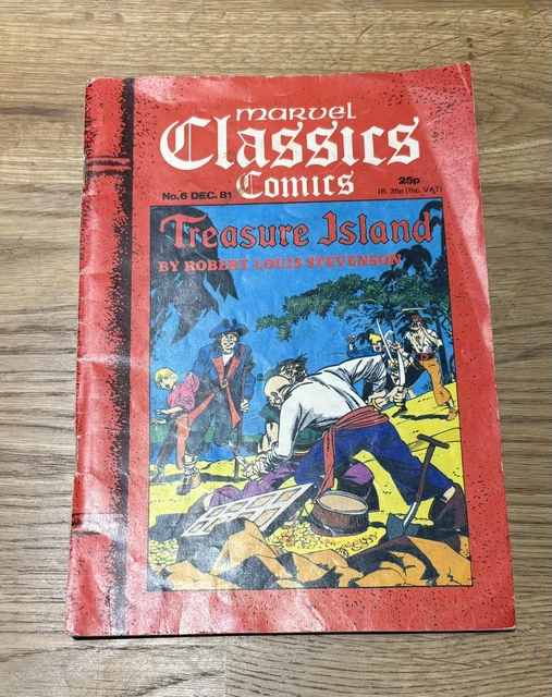 MARVEL CLASSICS COMICS Treasure Island #6 Marvel British Comic Pocket ...