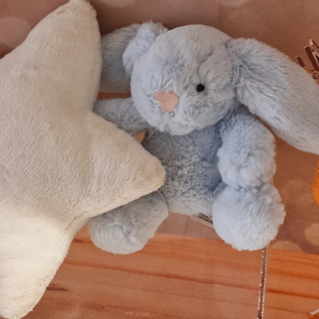 JELLYCAT BLUE BUNNY Star Musical Pull Soft Toy Plush £49.99 - PicClick UK