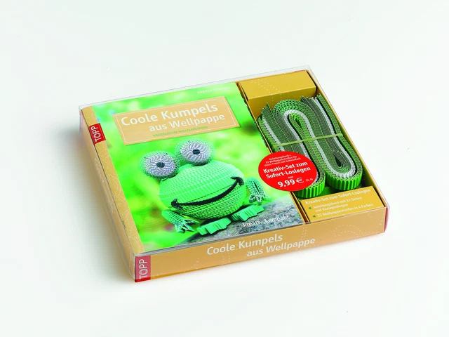 KREATIV-SET: COOLE KUMPELS aus Wellpappe: Buch mit Wellpappestreifen in ...