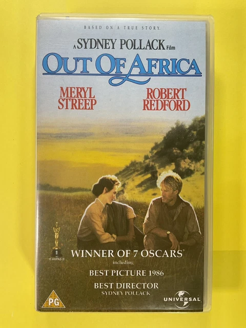 OUT OF AFRICA, VHS Video, PAL, Meryl Streep, Robert Redfern, Cert PG ...