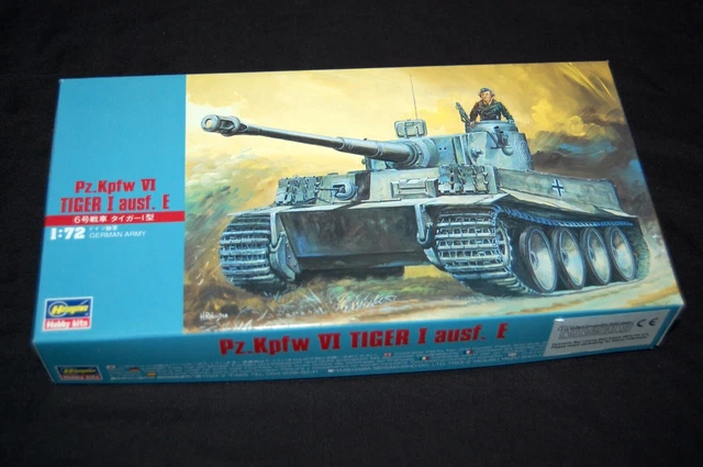 HASEGAWA 1/72 SCALE German Sd.kfz.181 Tiger I Ausf E Heavy Tank Model ...