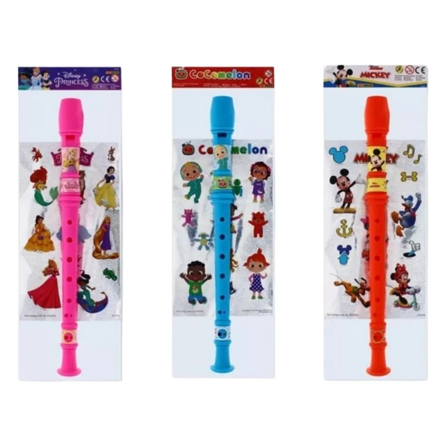 DISNEY RECORDER & Stickers Mickey Mouse Princess Cocomelon Children ...