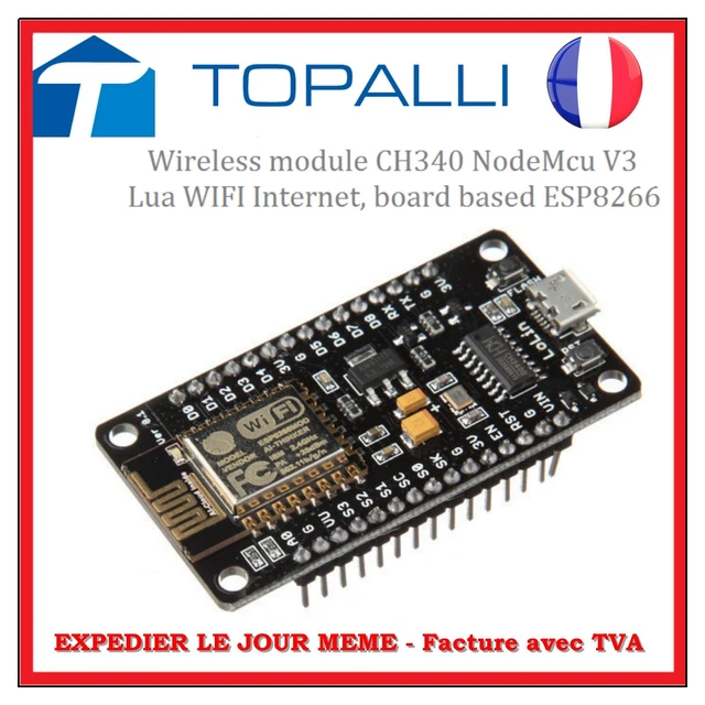 WIRELESS MODUL CH340 Nodemcu V3 Lua Wifi Internet, -tafel Based ESP8266 EUR 10,42 - PicClick DE