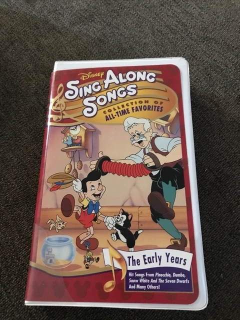 DISNEY SING ALONG Songs Collection Of All Time Favorites The Early ...