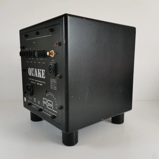REL ACOUSTICS QUAKE Subwoofer Black Sub Bass Speaker System 100 Mofset ...