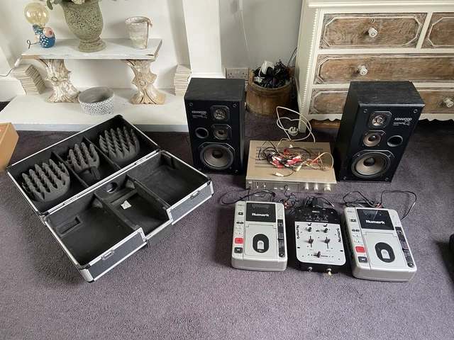 NUMARK TCD05 COMPLETE CDJ System + Vintage Marantz/Kenwood Sound System ...