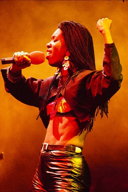 SINGER DURGA MCBROOM Of Blue Pearl Performs On Stage In 1990 Old Music ...