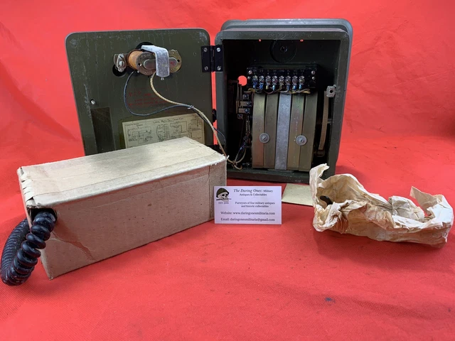 ORIGINAL WW2 US Navy Bell Deck Phone Unissued Kellog Switchboard USN ...