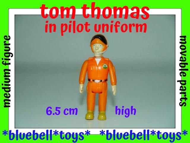 FIREMAN SAM FIGURES TOM THOMAS PILOT Action Figure Movable Parts Medium ...