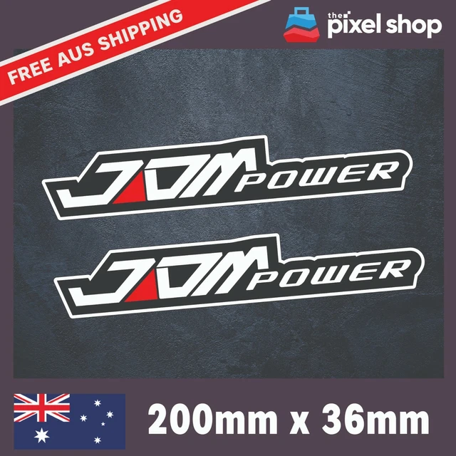 2X JDM POWER Sticker v8 ute toad 4x4 window bumper funny car decal ...