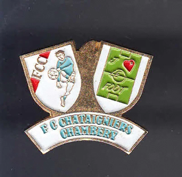 RARE PINS PIN'S .. Football Soccer Club Fcc Chataigniers Chambery 73 ...