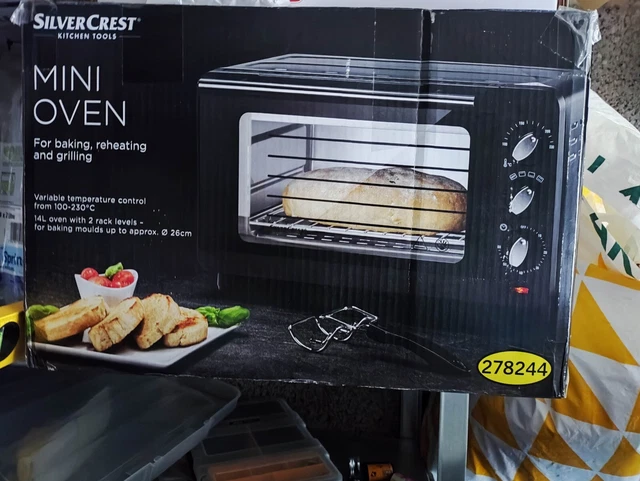 SILVERCREST MINI FORNO 14 L Griglia Elettrica con Timer Temperatura ...