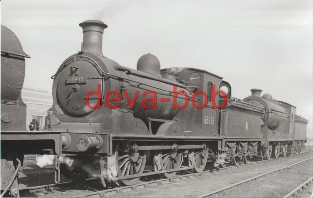 RAILWAY PHOTO LNER J36 65335 Parkhead Shed 1957 NBR 0-6-0 Loco North ...