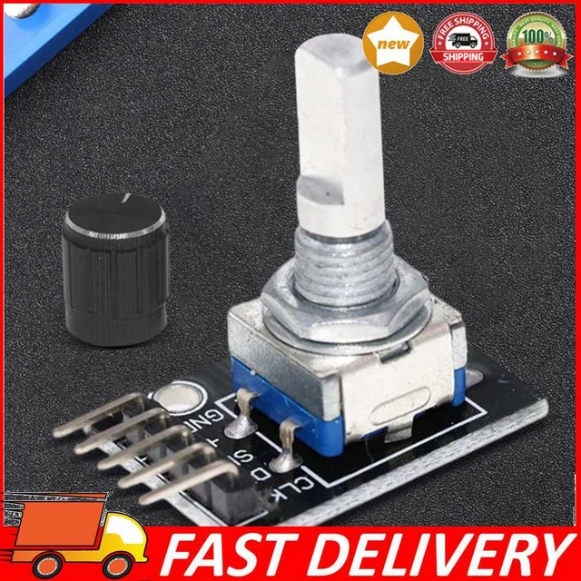 HW-040 ROTARY ENCODER Module 5V Potentiometer Knob Kit with Knob Cap £3 ...