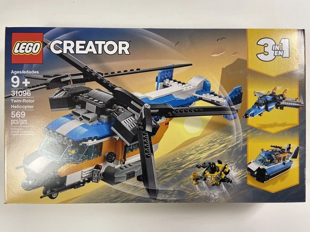 LEGO CREATOR: TWIN-ROTOR Helicopter (31096) Building Kit 569 Pcs ...