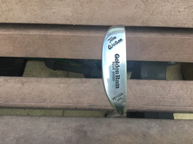 VINTAGE TOM WATSON Golden Ram Tour Grind Golf Putter - Forged USA £31. ...