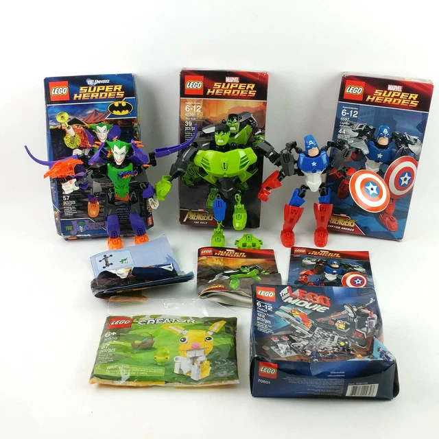 LOT LEGO MOVIE Marvel DC Captain America Joker The Hulk Super Heroes ...