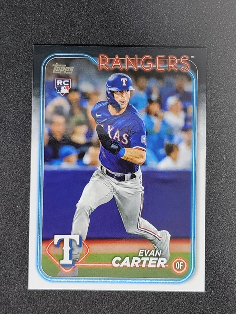 CARTA ROOKIE 2024 Topps Series 1 Evan Carter RC #280 Texas Rangers EUR ...