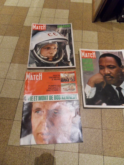 ANCIENNE REVUE MAGAZINE PARIS MATCH Mort Bob Kennedy Y.Gagarine M ... ANCIENNE REVUE MAGAZINE PARIS MATCH Mort Bob Kennedy Y.Gagarine M ...