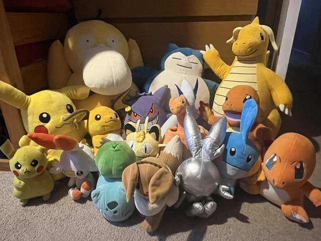 POKÉMON PLUSH TEDDY Bundle Pikachu Gengar Snorlax £60.00 - PicClick UK