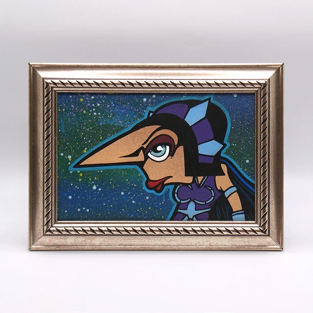 CADRE DWARF FRAME - Lutin EVIL-LYN ou DEMONIA - Pop Art - Paint on ...